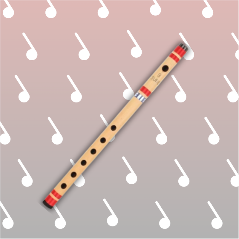 B Scale Professional Bamboo Flute 20 Inches - Manasukh Dhvani